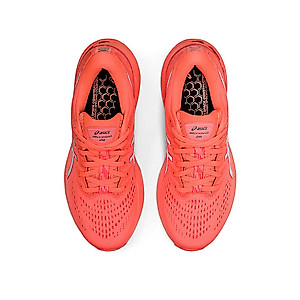 ASICS Women's Gel-Kayano 28 LITE-Show Running Shoes, 9, LITE-Show/Sun Coral