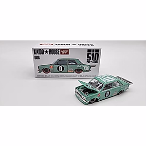 Datsun 510 Pro Street KDO510 Light Green (Designed by Jun Imai) Kaido House Special 1/64 Diecast Model Car by True Scale Miniatures KHMG008