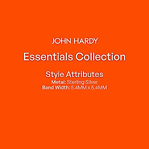 John Hardy Classic Chain Silver 2.5mm Mini Chain Ring (Sterling Silver, 7)