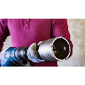 Bosch HC8040 3-9/16 In. x 12 In. Spline Rotary Hammer Core Bit with Wave Design