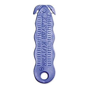 COSCO 091459 Klever Kutter Retractable Box Cutter Knife w/Double Shielded Blade, 5/Pack