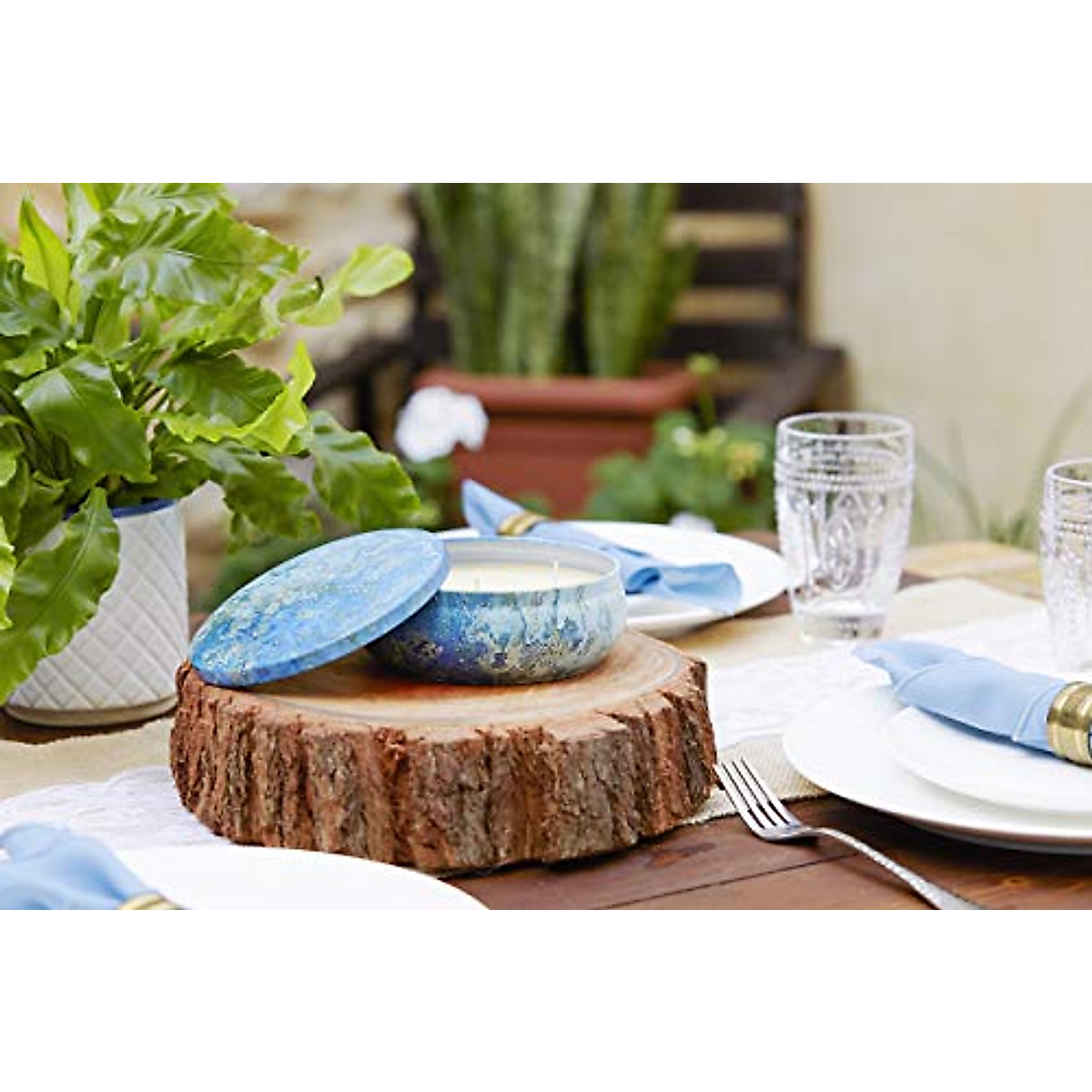 Hunter & Willow Citronella Candle with Lemon Verbena, Natural Soy Wax, 3 Wick, (36oz) Large Triple Pack, for Indoor, Outdoor, Patio and Camping.