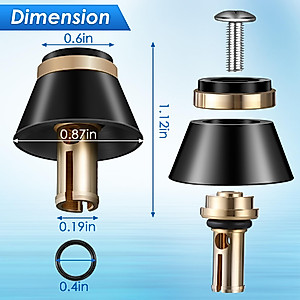 Ceoighe 2 Pack Springless CHK Valve Replacement for PK2016 420 Series, Springless Check Assembly Compatible with Arrowhead Frost-Proof Wall Hydrants, Repair Parts for Stem Assembly