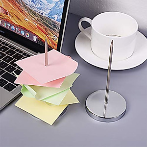 2PCS Bill Fork, Rod Paper Holder Spike, Stainless Steel Check Bill Holder, Memo Holder Spike