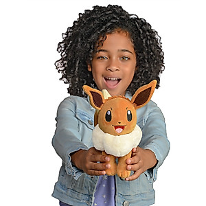 Pokemon 8" Eevee & Sylveon Plush Stuffed Animal Toys, 2-Pack - Eevee Evolution - Officially Licensed - Gift for Kids - 2+