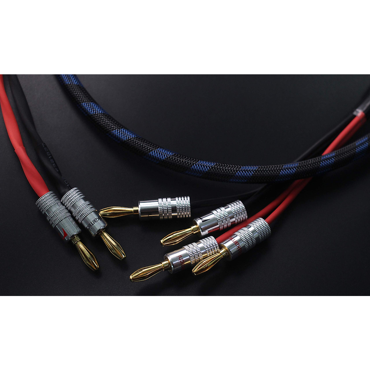 KK Cable CB-2B Bi-Wire Speaker Cable (2 Banana Plugs - 4 Banana Plugs), 1pair Set (Total 12banana Plugs), CB-2B (3M(9.84ft))