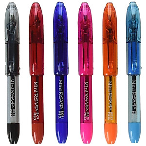 Pentel RSVP Mini Ballpoint Pen, (1.0mm) Medium Line, 24-Assorted Ink in Clear Cylinder Pack (BK91MN24M)