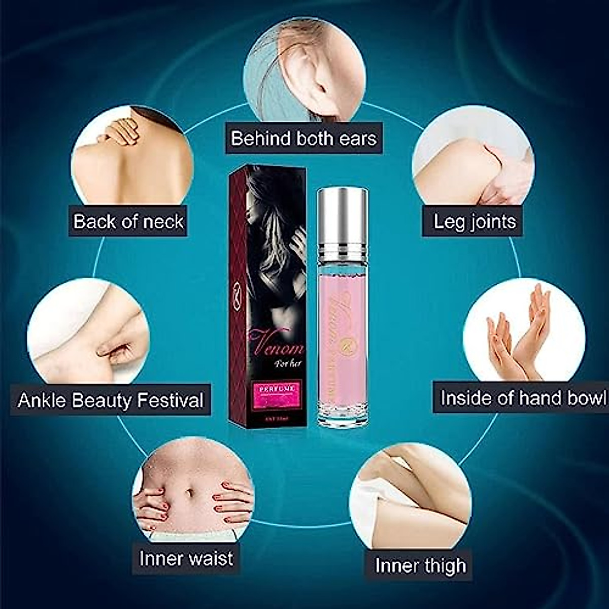 TXMALOR 2Pcs Phero Perfumes For Women,Venom Scents Pheromones For Women,Phero Perfume for Women, Portable Perfume Long Lasting Female