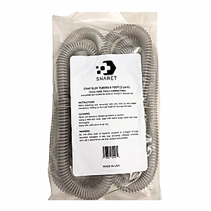 Premium Made in USA - SLIM CPAP Hose 6 Foot Tube (2 Pack) Compatible with Slim Line Tubing by Snaret