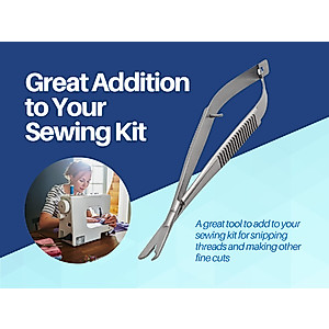 Spring Action Micro Snip Stitch Removing Castroviejo Scissors 5.5 Inches for Fine Stitch Removal, Embroidery, and Micro Surgical Sutures by Artman Instruments