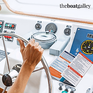 Quick Guide for VHF Radio Marine - Handy Boating Must Haves | Boating Accessory Reference for Improved Safety | Ideal Sailing Gifts | Informative, Concise and Long-Lasting | The Boat Galley