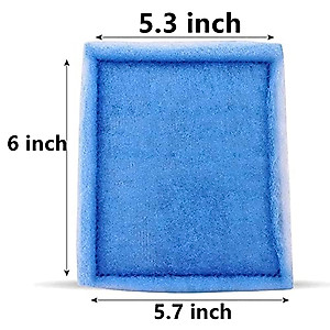 Yonice 4 Pcs Aquarium Filter Cartridge,Compatible for AquaTech 20-40/30-60 Power Filters,Replacement for AquaTech EZ-Change #3…