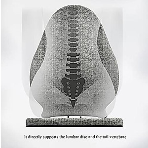 Lumbar Support Pillow for Office Chair, Memory Foam Back Cushion for Lower Back Pain Relief Car Seat Back Support, Lower Back Pillow for Gaming Chair Wheelchair (C)