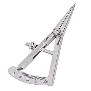 Marking Gauge, Metal Compass Multipurpose High Accuracy Adjustable for Leather Trimming Projects(Screw lock type marking gauge)