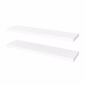 Bestar Universel 12W Set of 48W x 12D Floating Shelves in White