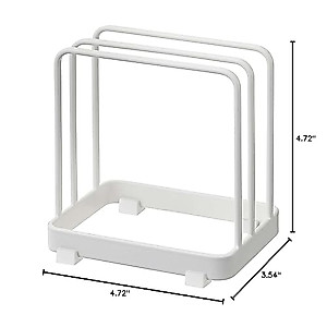 Yamazaki Home Plate Cutting Board Stand – Kitchen Storage Rack Holder Organizer