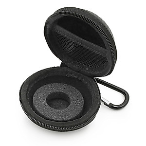 CASEMATIX Hard Shell Travel Case Compatible with 100 Sided Dice D100 Dice with Non-Scratch Interior, Foam Pad and Metal Carabiner - 3" Compact Case fits One Hundred Sided Dice, Case Only