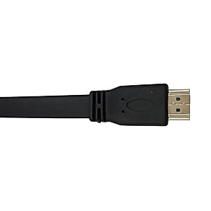 CERRXIAN Lemeng 1FT Flat Slim High Speed HDMI Cable A Male to 90 Degree Down Angle A Male Cable