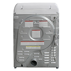 Avanti Front Load Free Standing Natural Gas Clothes Dryer Machine, Full Size 10 Automatic Cycles with Dryness Settings and Reversible Door Option, 6.7 cu.ft. , White