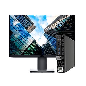 Microsoft Authorized Refurbisher- Dell Optiplex 3040 Micro Form Factor PC Intel i3-6100T 3.2GHz. 8GB DDR3 RAM,256 SSD, WiFi, with Dell 24 LCD Windows 10 Pro (Renewed)
