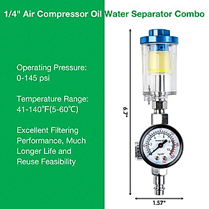 YUZES HVLP Spray Gun with 1.4/1.7/2.0mm Copper Nozzles, Automotive Paint Gun Set, Spray Paint Gun with Air Regulator and 10 PCS Paper Funnel, Paint Gun for Cars Primer, Furniture, DIY (Green)