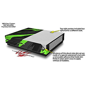 WraptorSkinz Decal Skin Wrap Set works with 2016 and newer XBOX One S Console and 2 Controllers Jagged Camo Neon Green