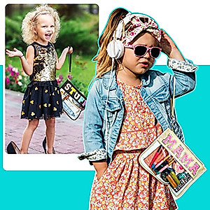 4 Pcs Chenille Letter Pouch Flat Nylon Clear Snack Bags Flat Multipurpose Zipper Makeup Bag for Travel Toiletry Bag Water-proof Cosmetic Pouch for Women Teen Girls (Simple Style)