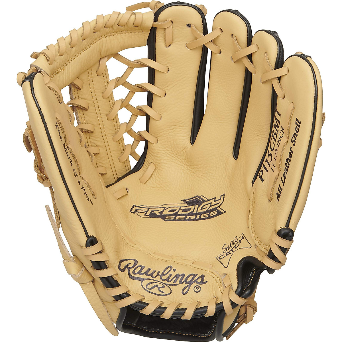 Rawlings | PRODIGY Baseball Glove | Right Hand Throw | 11.5" - Modified Trap-Eze Web