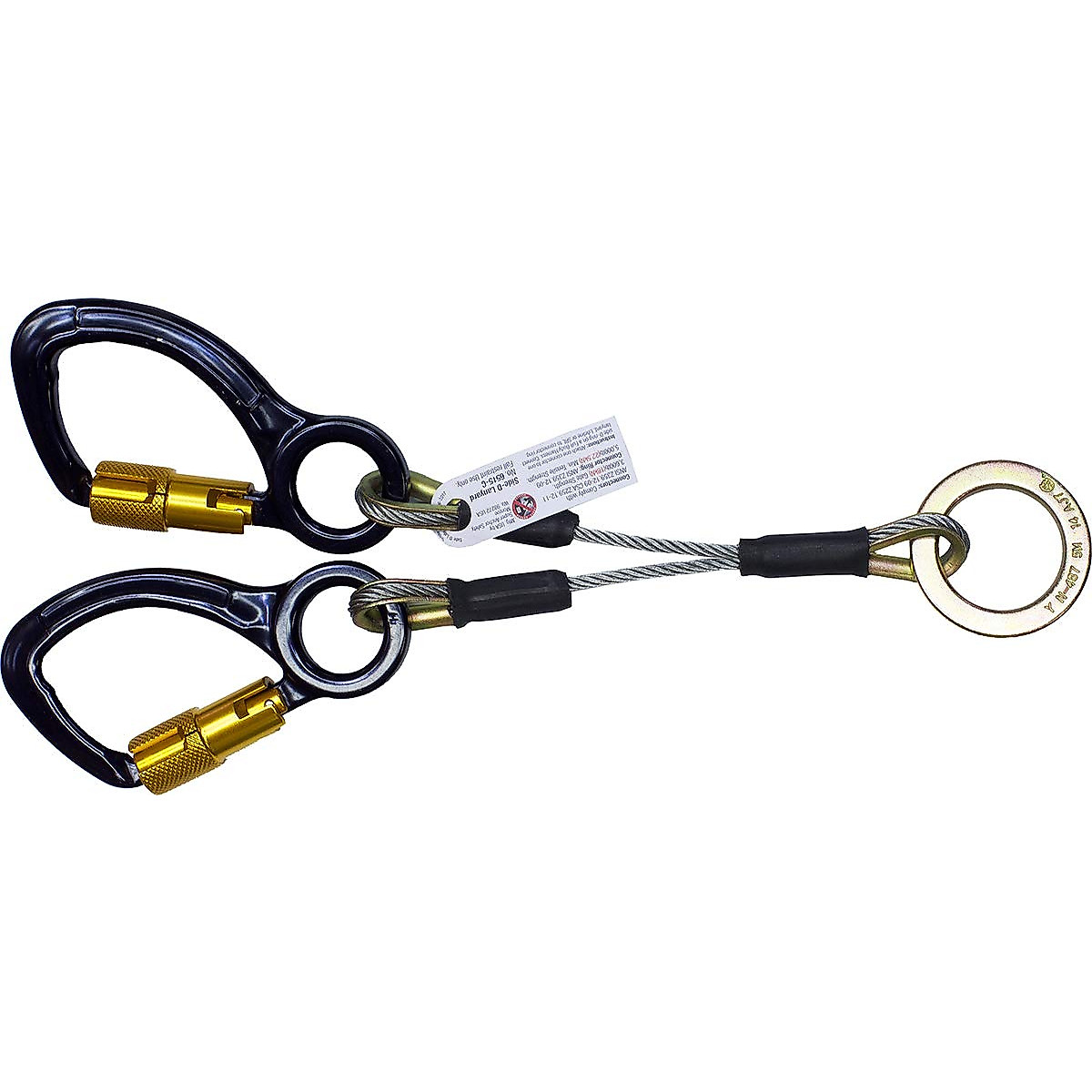 6515-C Super Anchor 2-D Lanyard with Captive Aluminum Auto Locking Carabiners
