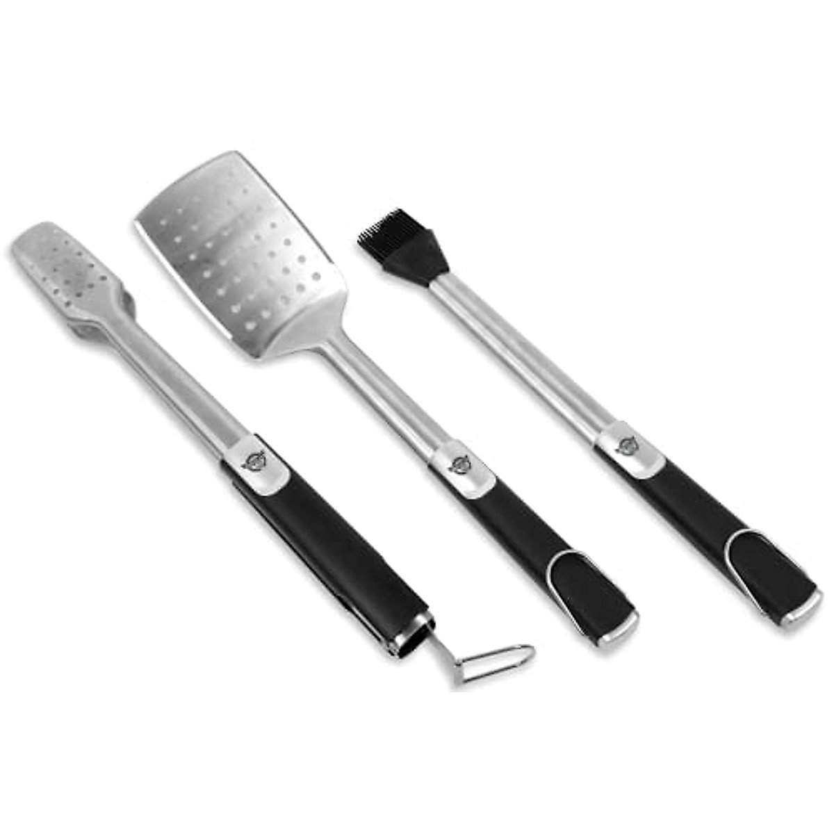 Pit Boss Grills Soft Touch 3 Piece Tool Set, Stainless & Pit Boss Soft Touch BBQ Fork