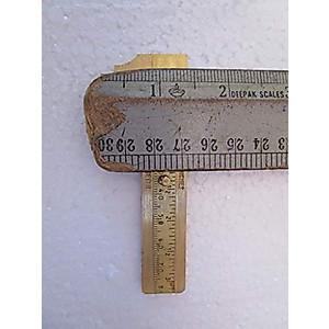 Mini Brass Pocket Ruler Handy Sliding Gauge Brass Vernier Caliper Ruler Measuring Tool Double Scales mm/inch : (80mm)