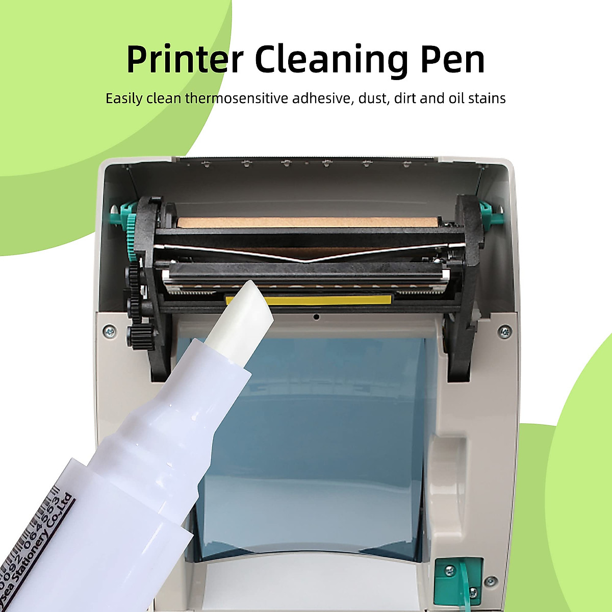 Thermal Printer Printhead Cleaning Pen for Thermal Receipt Shipping Label POS Card Printer Cleaner 4pcs