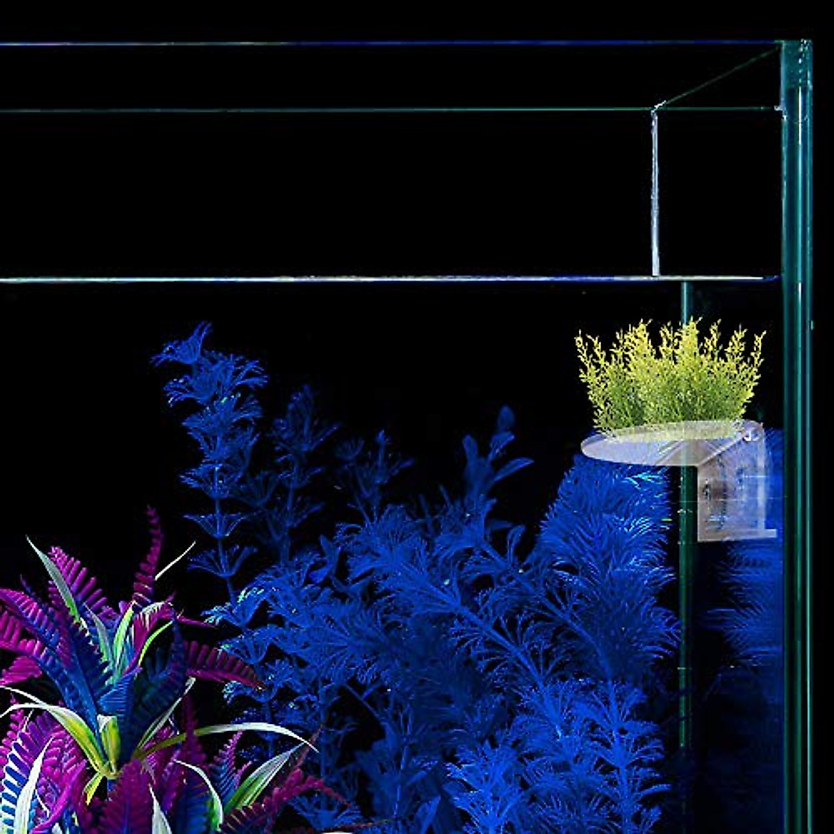 2Pack Aquarium Shelf,Transparent Acrylic Ledge Plants Holder for Substrate and Live Plants,with Strong Suction Cups for Fish Tank Multi-Layer Decorations