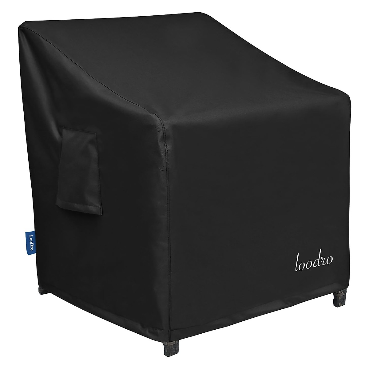 Patio Chair Covers, Large Covers for Lounge Lawn Deep Seat Black, Heavy Duty Oxford Cloth Outdoor Lawn Patio Furniture Covers -30" W x 37" D x 31" H