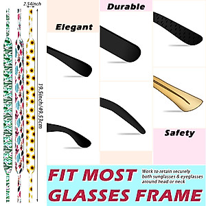Weewooday 12 Pcs Sunglass Straps Neoprene Floating Eyewear Retainer Sunglasses Lanyard Sunglass Holder Strap for Men Women(Floral Pattern)
