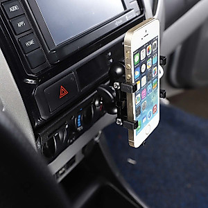 Dashboard Car Phone Holder Mount for 2011-2014 Toyota Tacoma Multifunctional Dash Panel Track, Practical Mobile Phone Navigation Stand Suitable for 4 to 7 inch Smartphones, Compatible with Tacoma