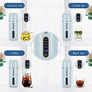 Portable Electric Kettle - 380ml Mini Travel Electric Tea Kettle - Electric Hot Water Kettle - Small Portable Water Boiler