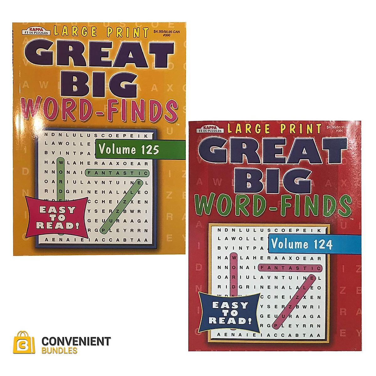 Puzzles for Adults | Adult Puzzles Word Search Large Print | Puzzle Books Bundle Set of 2