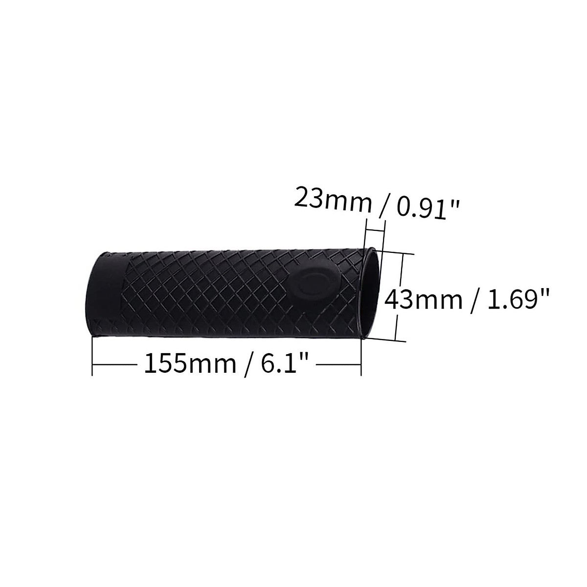 Bettomshin 4Pcs Silicone Hot Handle Holder, 155mm/6.1inch Non-Slip Silicone Pot Holder Sleeve, Heat Resistant Potholder Cookware Handle Cast Iron Skillet Handle Cover Black