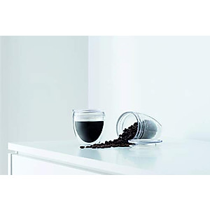 Bodum Plastic K11849-10SA Pavina To Go Double Wall Shatterproof Tumbler With Lid 2-Pack, 10 Ounce, Clear