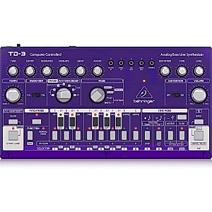 Behringer TD-3-GP Analog Bass Line Synthesizer with VCO, VCF, 16-Step Sequencer, Distortion Effects and 16-Voice Poly Chain
