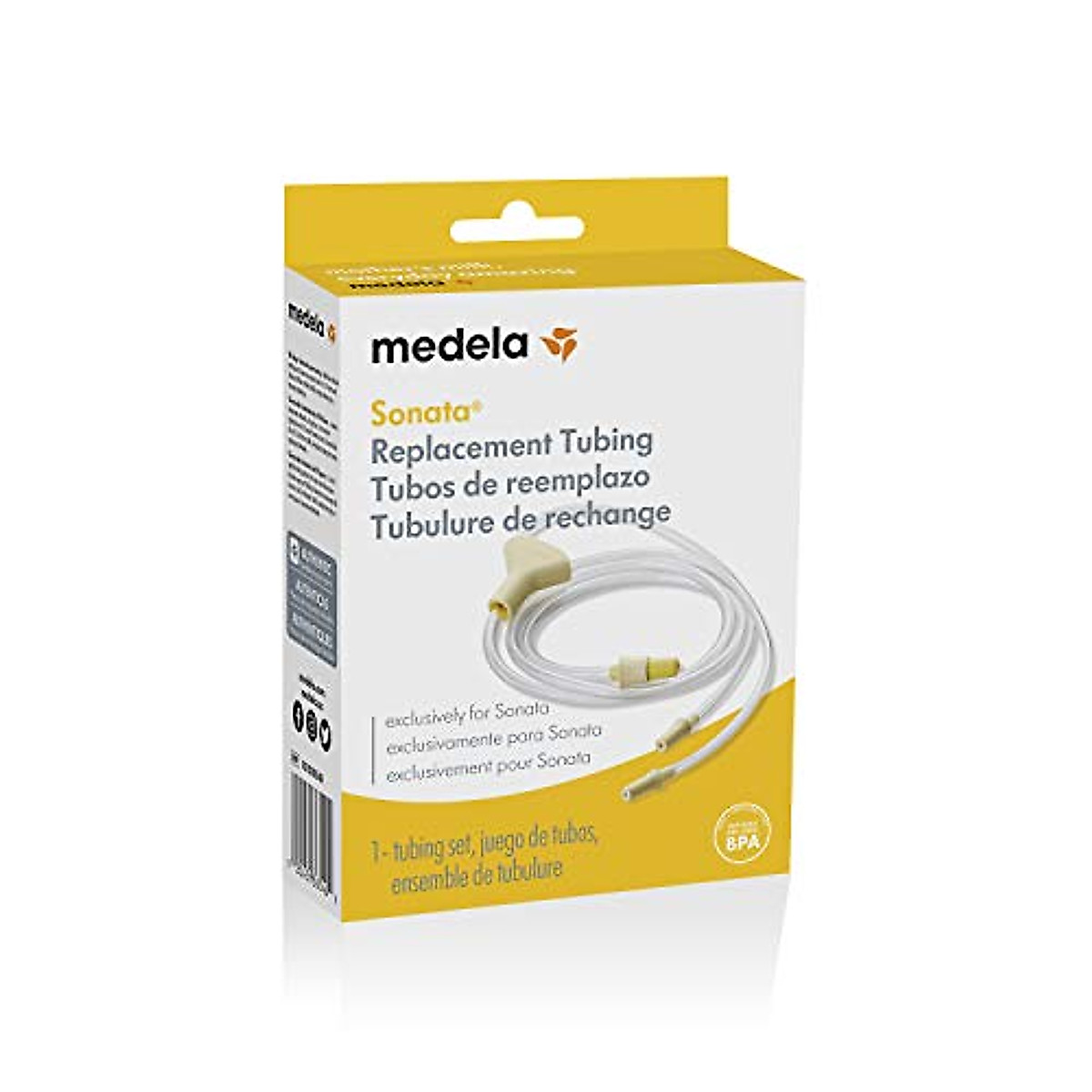 Medela Sonata Replacement Tubing, Breast Pump Accessories Designed for Sonata Breastpump, Authentic Spare Parts