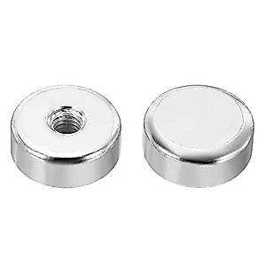 PATIKIL M4x0.7 Cap Nut, 10 Pack Acorn Nut Screw Cap Insert Bolt Cover Flat Female Thread Decorative Hardware Fittings Lamp Light Fixtures Silver Tone