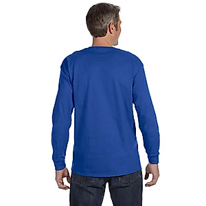 Hanes Men's ComfortSoft Long Sleeve TShirt, Deep Royal, XL