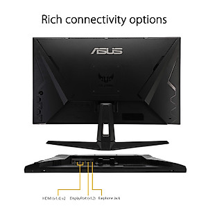 ASUS TUF Gaming VG279Q1A 27” Gaming Monitor, 1080P Full HD, 165Hz (Supports 144Hz), IPS, 1ms, Adaptive-sync/FreeSync Premium, Extreme Low Motion Blur, Eye Care, HDMI DisplayPort (Renewed)
