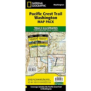 Pacific Crest Trail: Washington [Map Pack Bundle] (National Geographic Trails Illustrated Map)