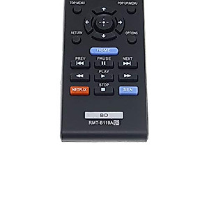 New RMT-B119A Remote Compatible with Sony Blu-Ray Disc DVD Player BDP-BX59 BDP-S390 BDP-S590 BDP-BX110 BDP-S1100 BDP-S3100 BDP-BX310 BDP-BX510 BDP-S580 DP-BX510 BDP-BX59 BDP-BX39