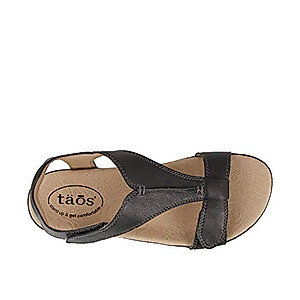 Taos Footwear Women's The Show Black Sandal 9 M