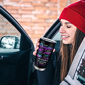 Vutieso Daughter Gifts From Mom Mothers Day, Daughter Gift Tumbler 20oz, Gifts For Daughters From Mother, Daughters Birthday Presents From Mom