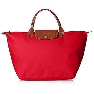Longchamp Women's Le Pliage Medium Handbag, Red Garance